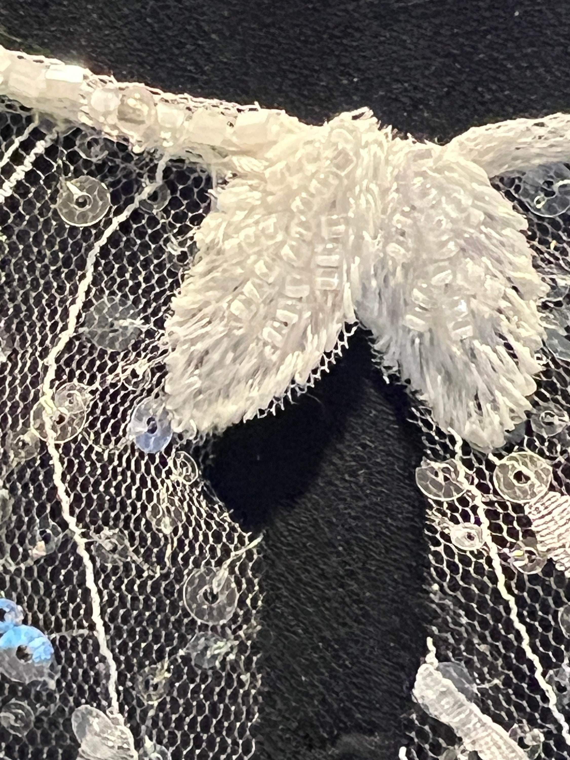 Sequin Studded Caplet With Hand Beaded Band / Wedding/bridal/formal ...