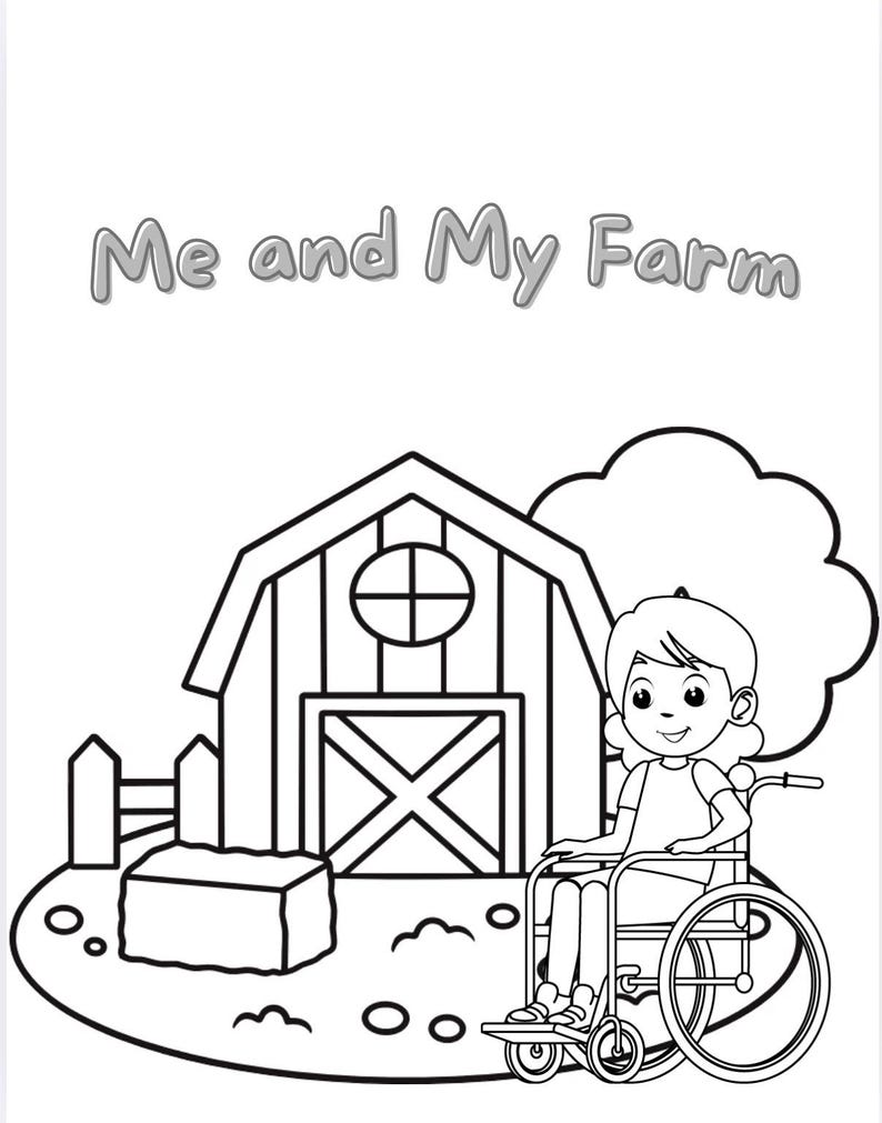 Me and My Farm Coloring Pages - Etsy UK