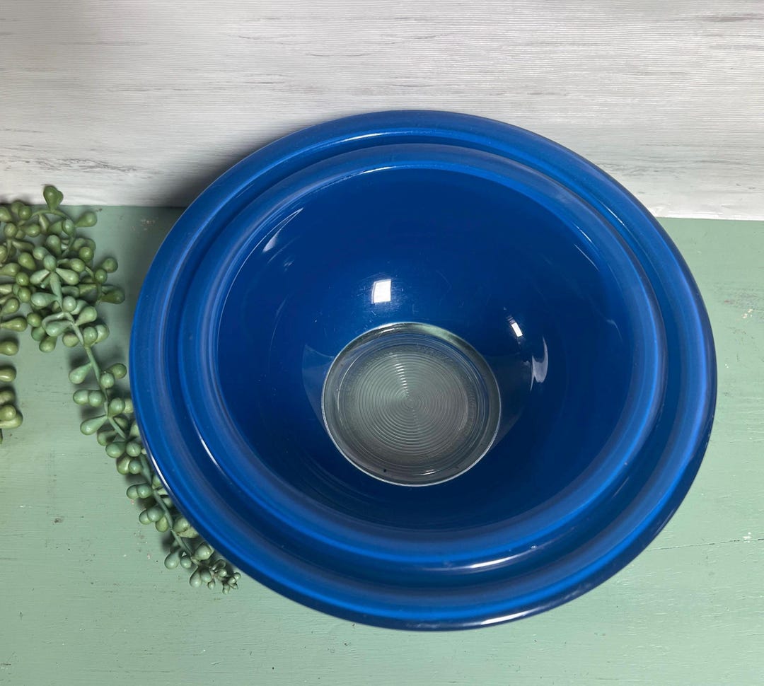 Pyrex Blue 322 & 323 Clear Bottom Mixing Bowls Set of 2 - Etsy