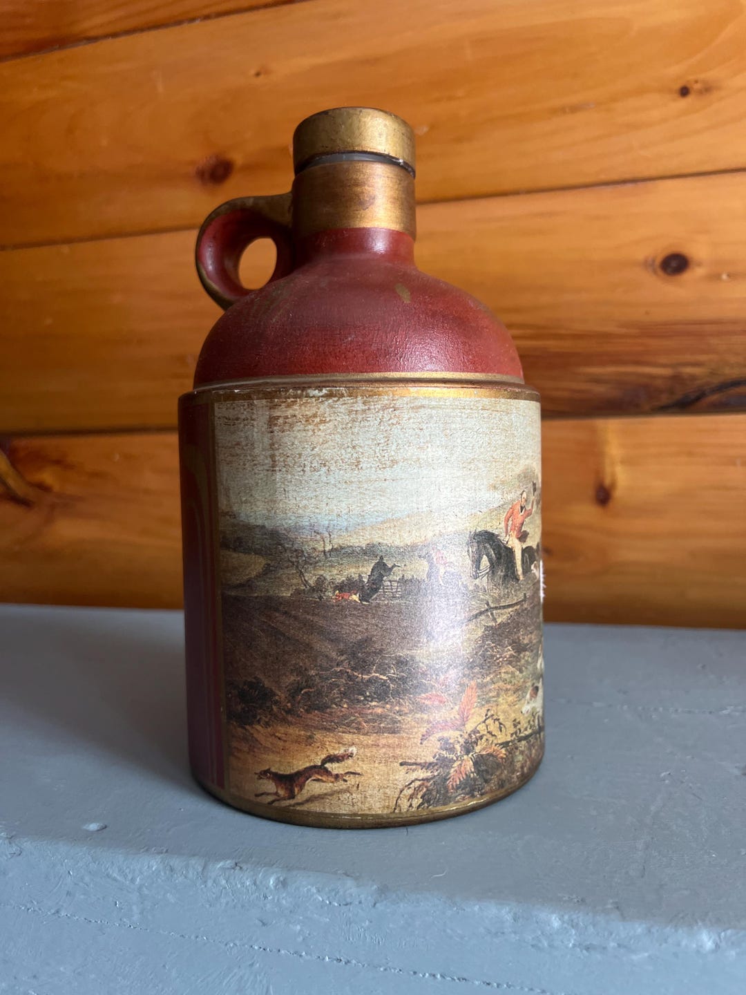 Vintage RICO Italian Wine Decanter Jug Fox Hunting Dogs - Etsy