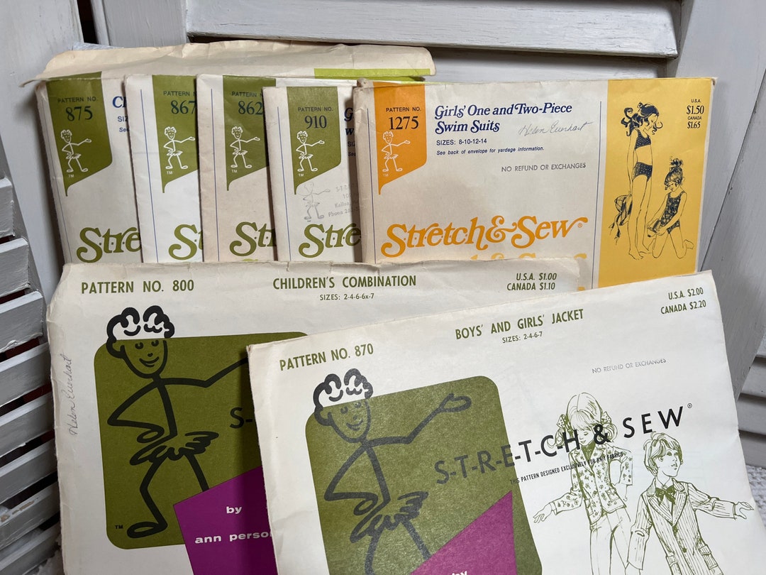 Vintage Childrens Stretch & Sew Patterns swim Suit Jacket - Etsy