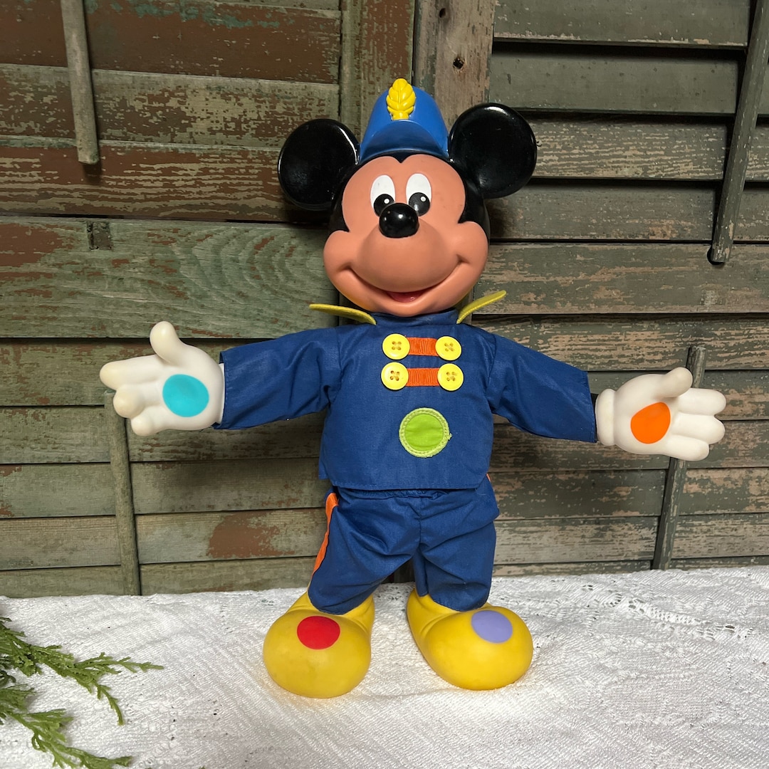 Mickey Mouse 1990 Band Leader Squeaky Doll Toy by Mattel - Etsy