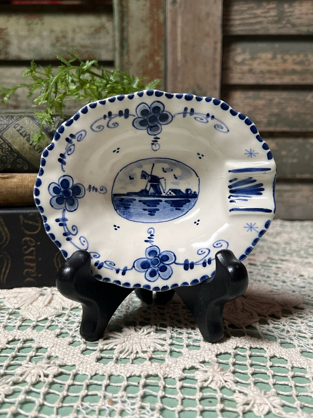 Blue Delft Ashtray Holland * Blue and White Dutch Ash Tray Trivet - Etsy