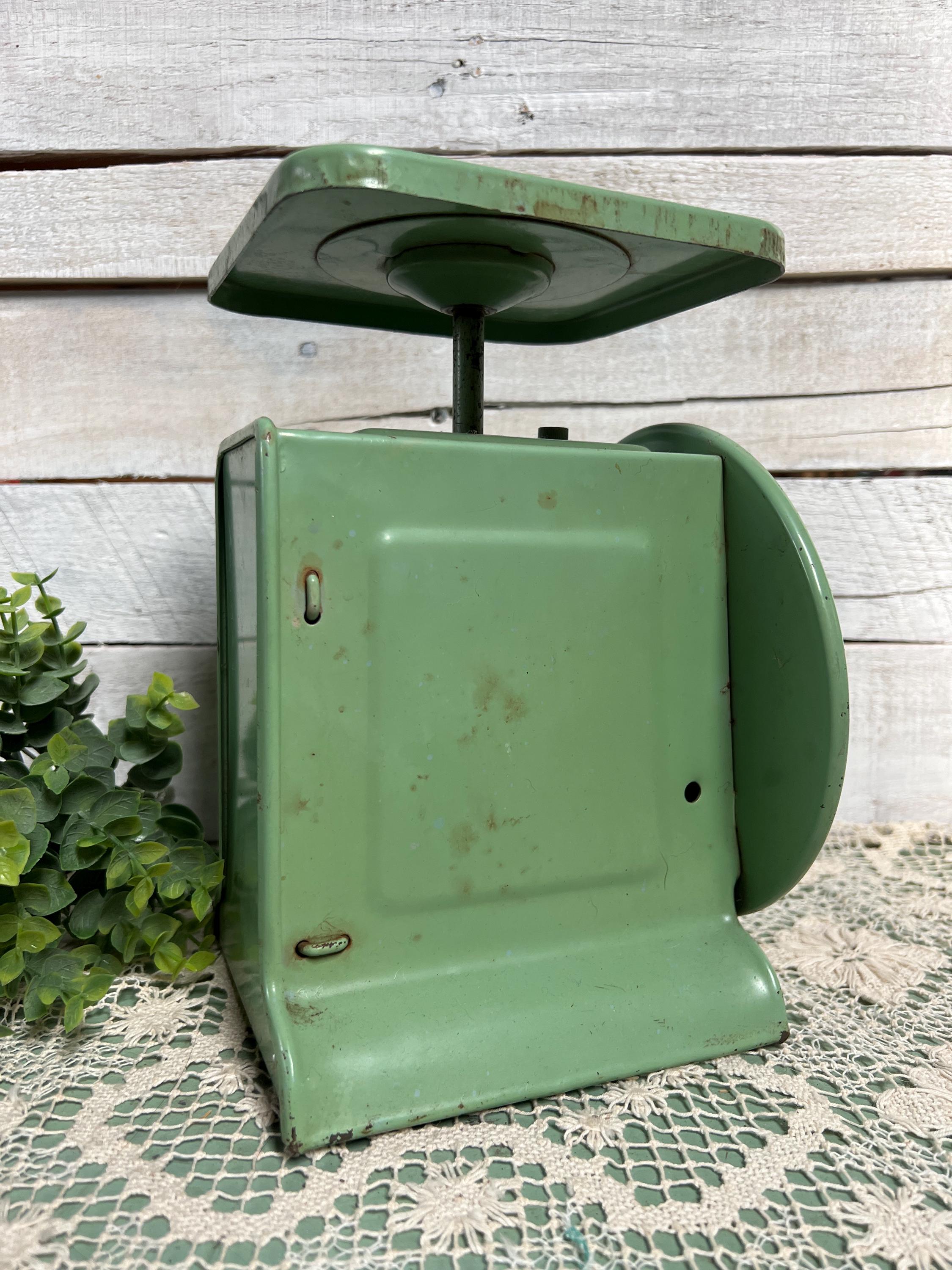 Vintage Jade Green Hanson Metal Scale 25 Lb - Etsy