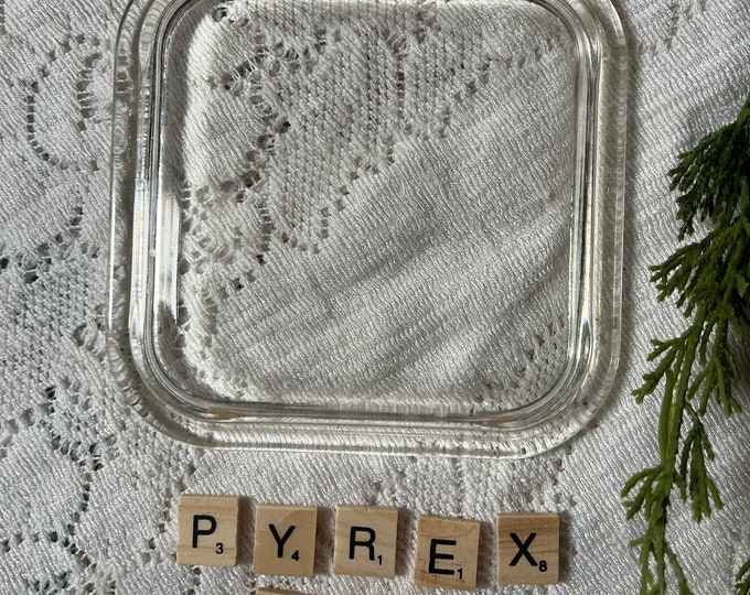Vintage Pyrex Square Clear Glass Lid 662-663C *T M Reg Patent - Etsy
