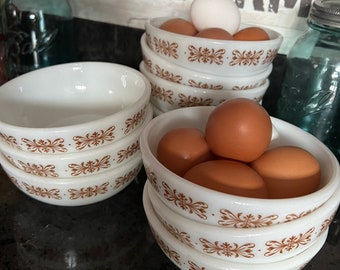 Pyrex Copper Filigree Bowls - Etsy