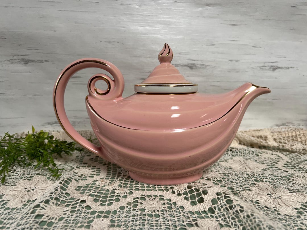 HALL Pink Aladdin Style Genie Teapot Insert Inlcuded 6 Cup - Etsy
