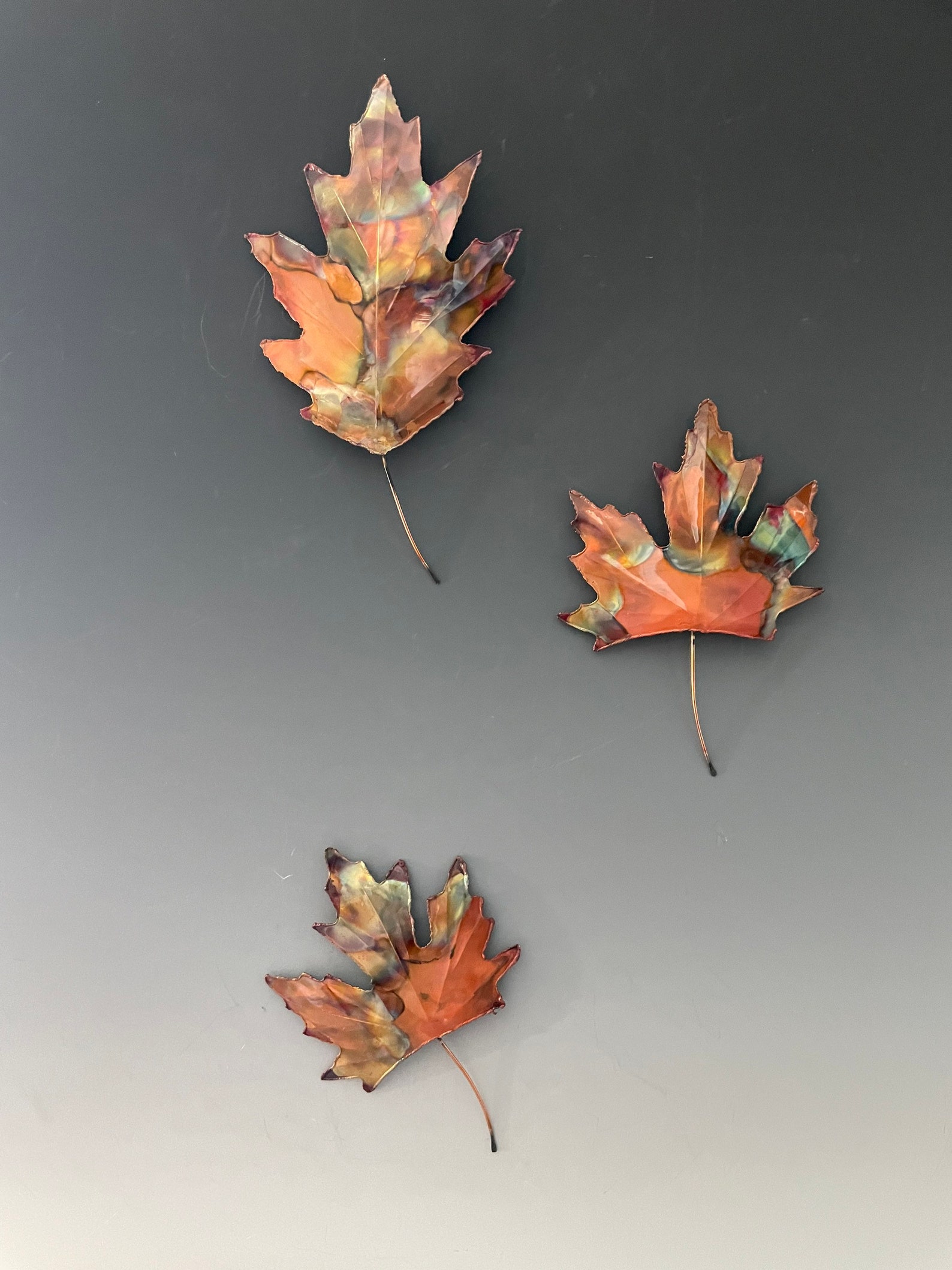 Metal (copper)oak Leaf,wall Decor, Decor,wall Art,hand Made Decor,fall ...