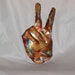 COPPER PEACE SIGN Wall Art: Copper Wall Art Metal Sculpture. - Etsy