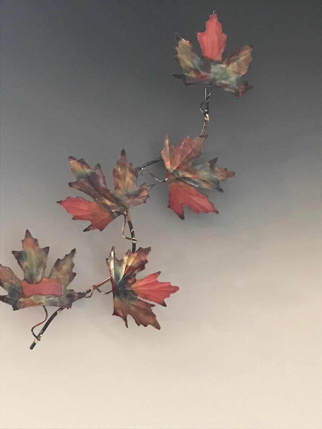 COPPER MAPLE Leaf,,metal Sculpture,wall Art,metal Wall Art,wall ...