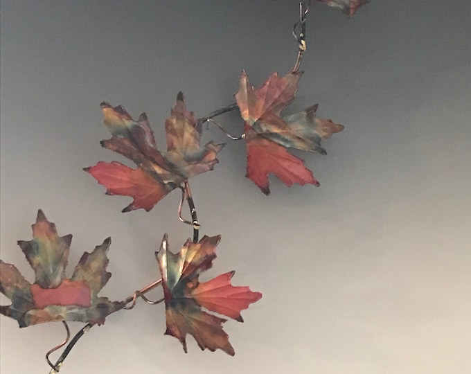 Copper Maples Leaf, Metal Sculpture, Metal Wall Art, Wall Art, Leaf ...