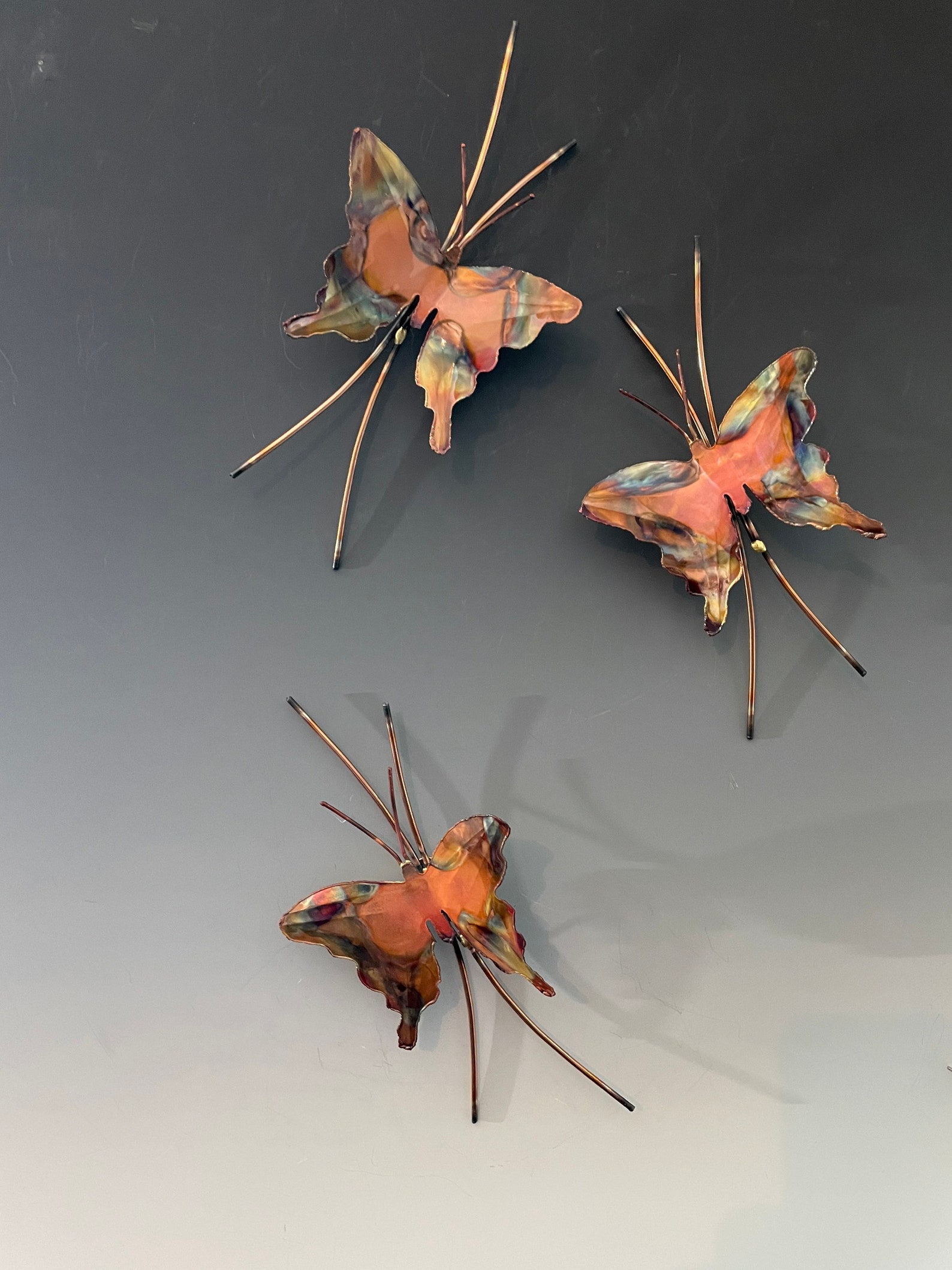 COPPER METAL BUTTERFLY Metal Wall Art,wall Art| Metal Art|hime Decor ...