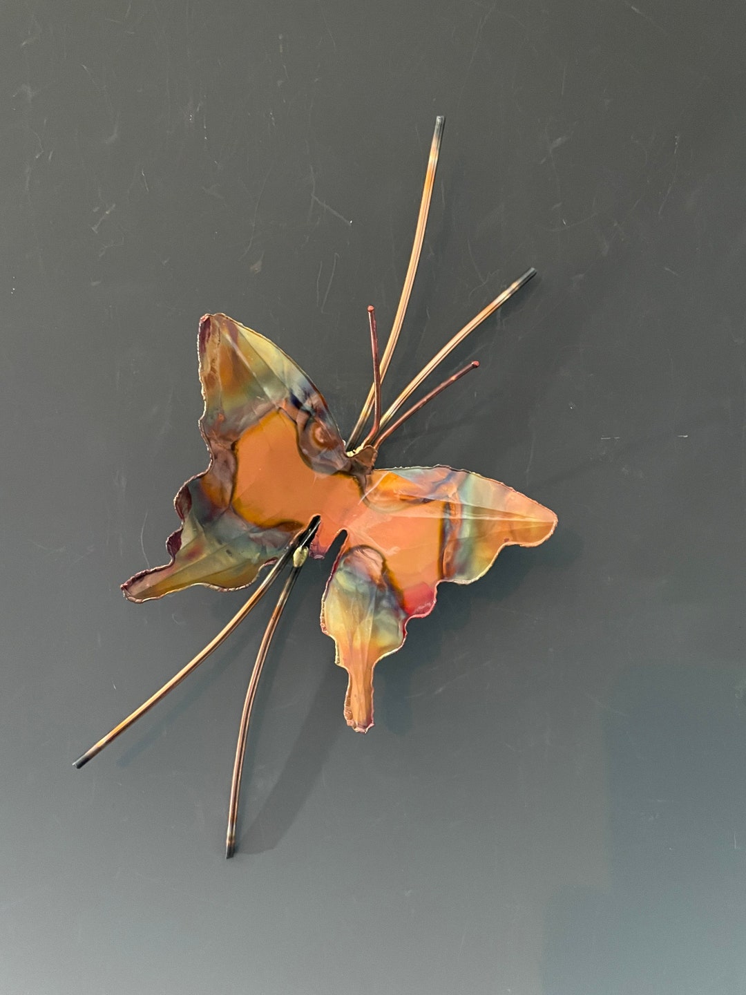 COPPER METAL BUTTERFLY Metal Wall Art,wall Art| Metal Art|hime Decor ...