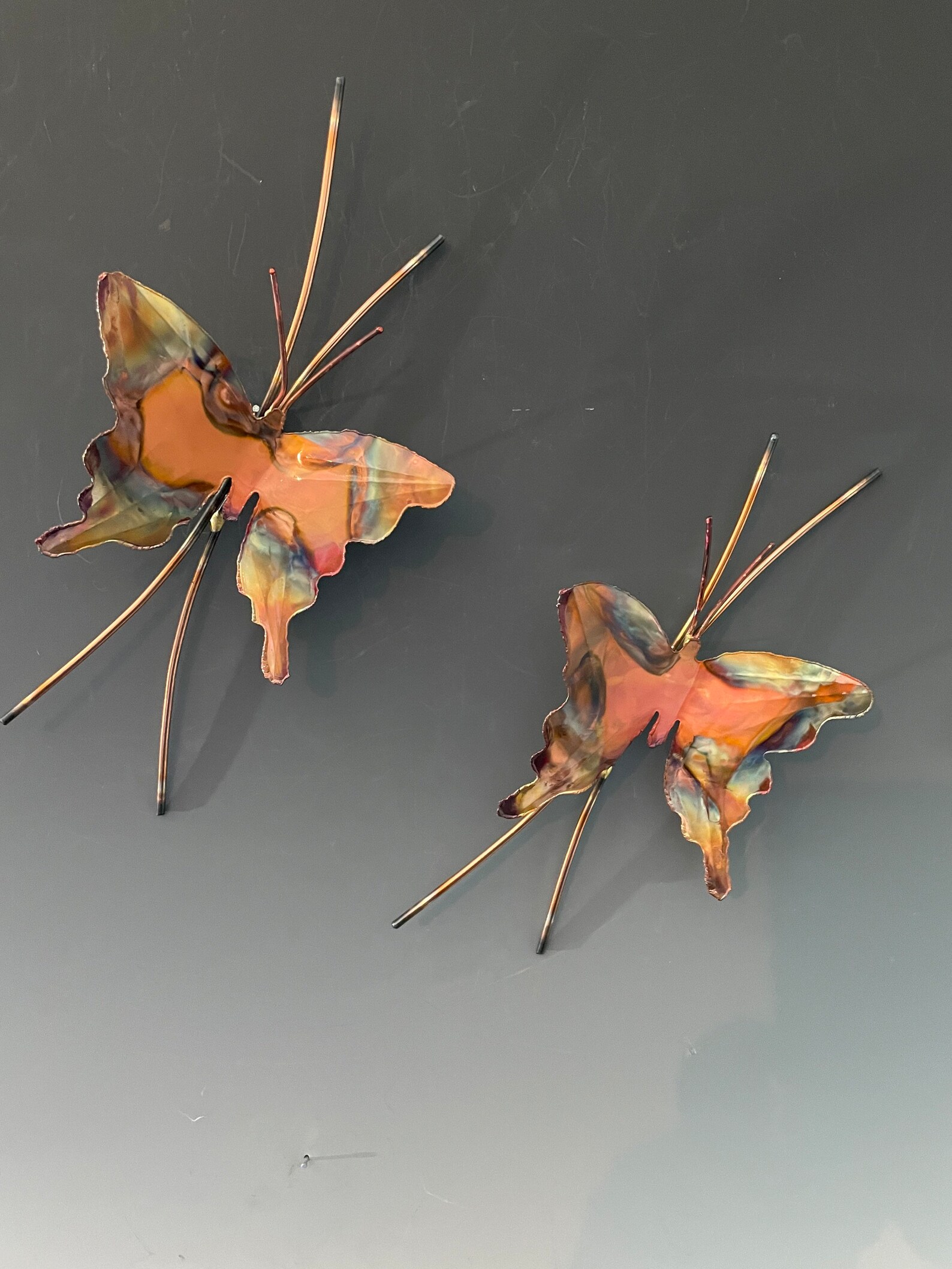 COPPER METAL BUTTERFLY Metal Wall Art,wall Art| Metal Art|hime Decor ...