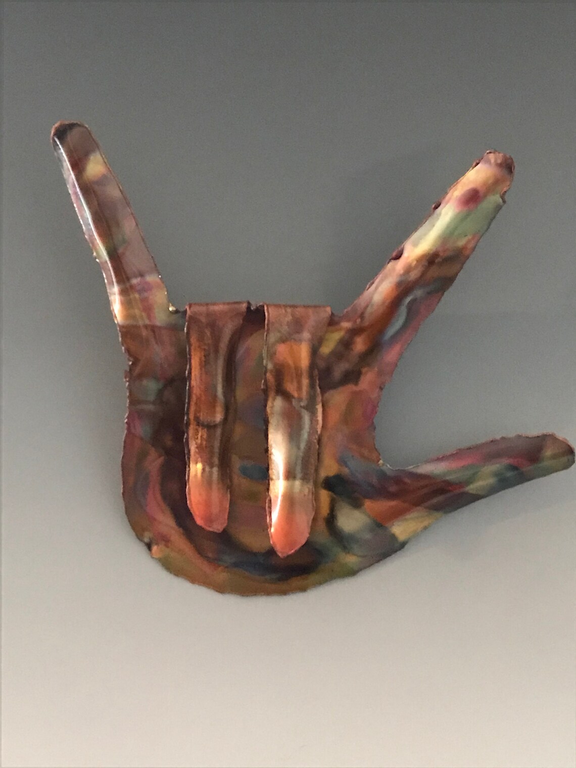 ASL I Love You Wall Art Copper Wall Art Metal Sculpture - Etsy