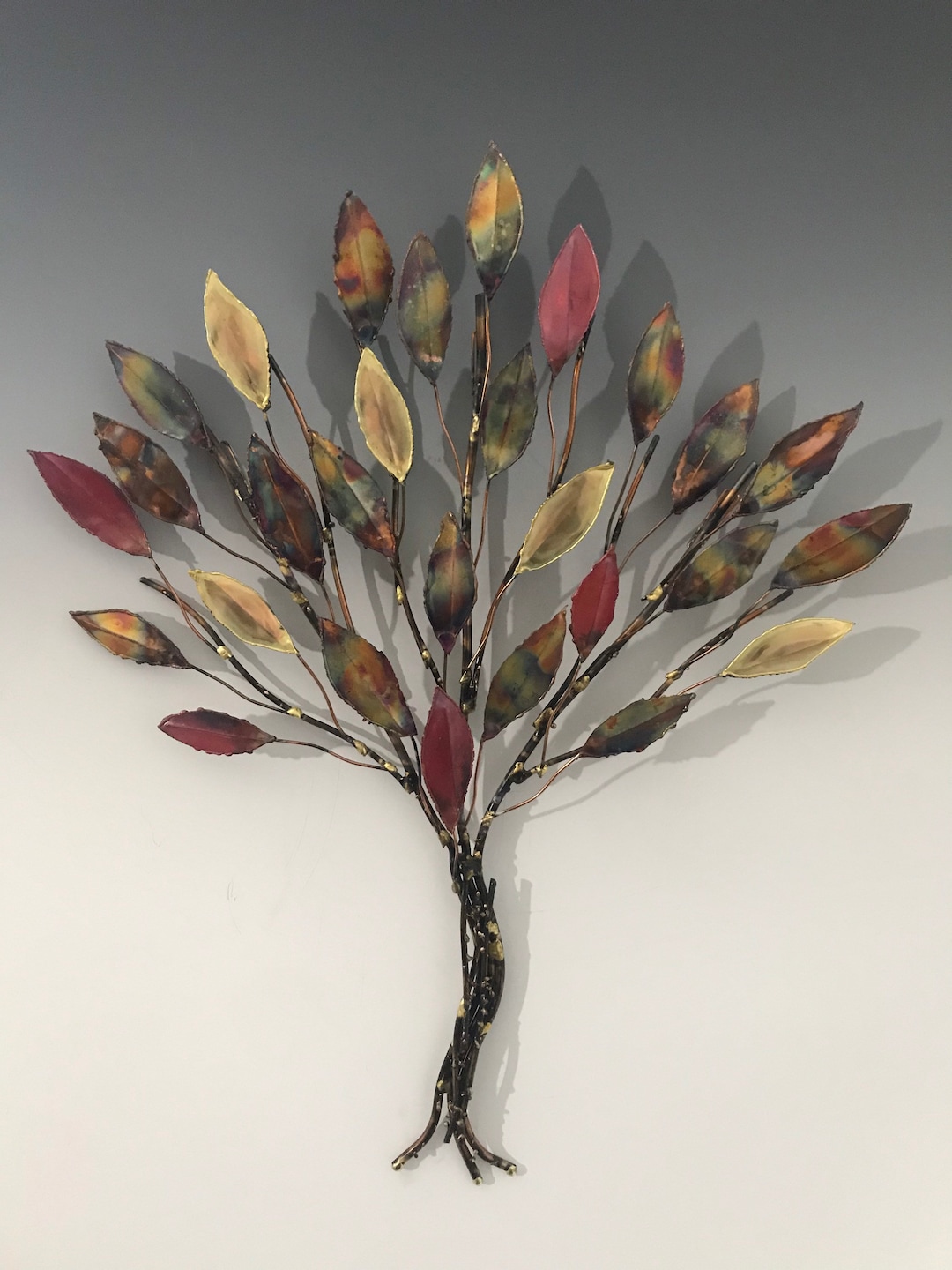 COPPER METAL TREE, Metal Art, Metal Wall Art, Metal Wall Decor, Copper ...