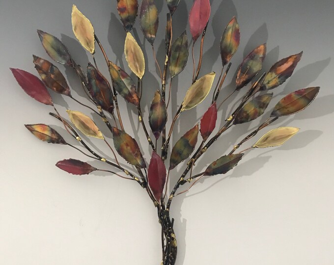 COPPER METAL TREE, Metal Art, Metal Wall Art, Metal Wall Decor, Copper ...