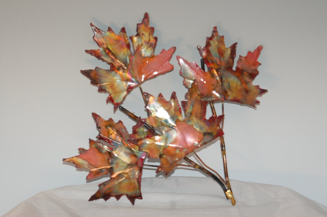 Copper MAPLE LEAF, Maple Leaves, Copper Art, Metal Wall Art,wall Decor ...