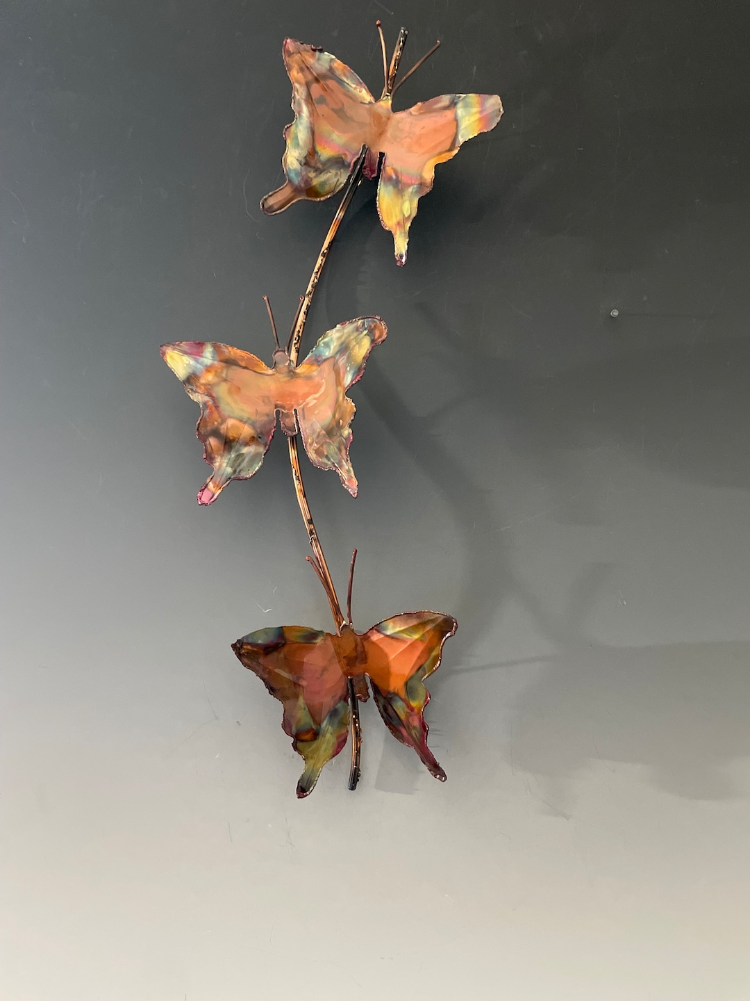 COPPER METAL BUTTERFLY Metal Wall Art,wall Art| Metal Art|hime Decor ...