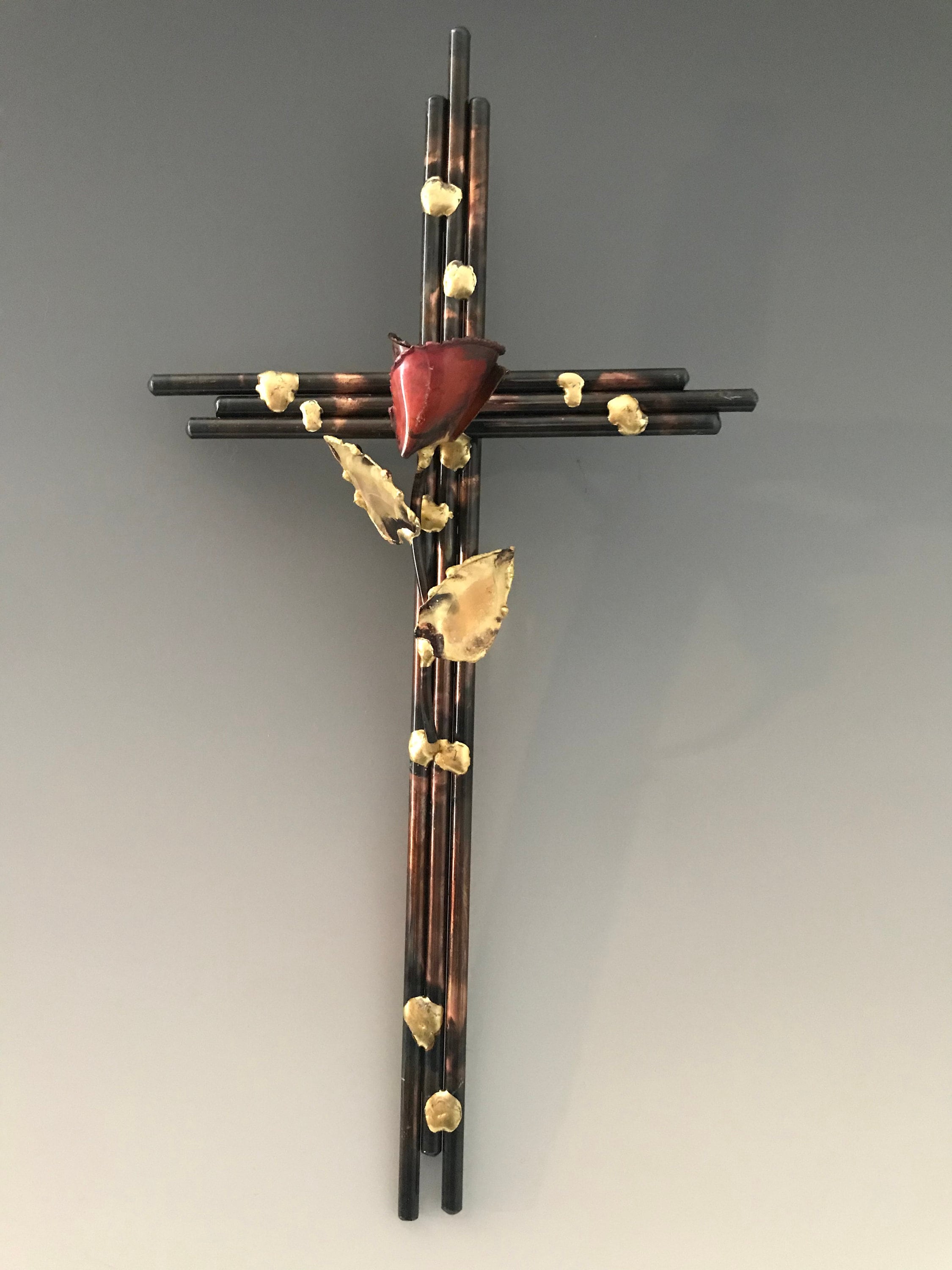 Christian wall art Metal Wall SignsCross Metal SignJesus | Etsy