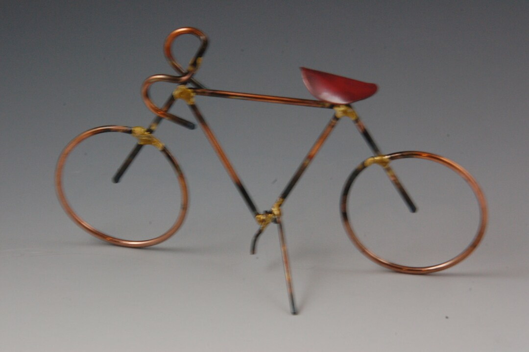 BICYCLE ART, Bike Art, Cyclist, Gift, Bike Racing, Racing Bike, Copper ...