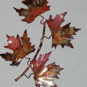 METAL WALL Art,copper Maple Leaf:fall Decor,metal Sculpture,home Decor ...