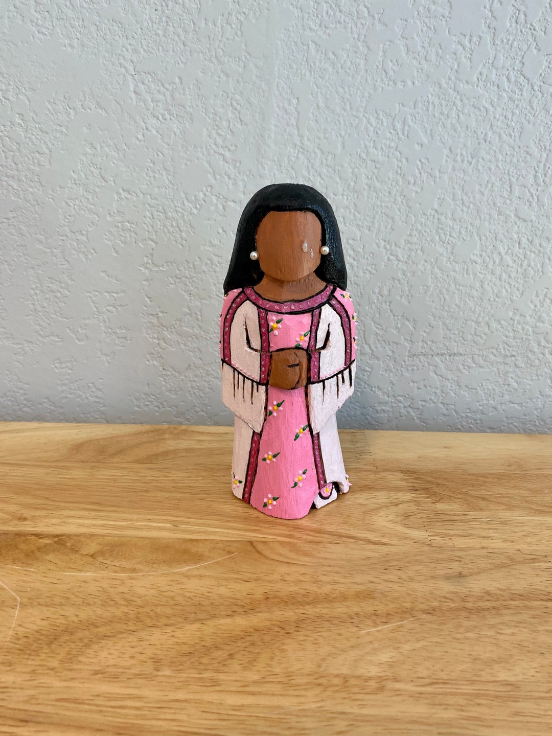 Cherokee Rose Native American Indian Doll Wooden, One of a Kind - Etsy
