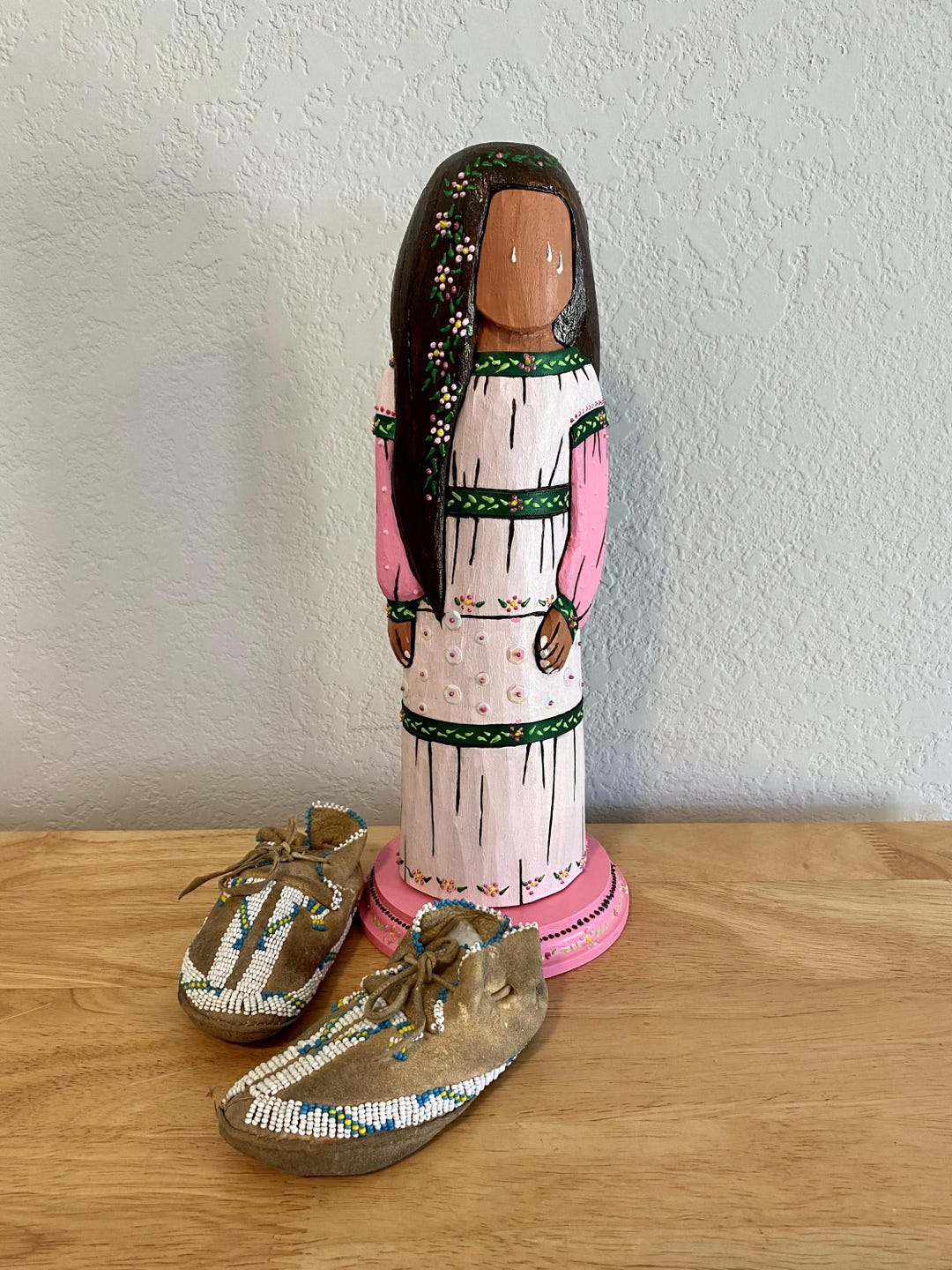 Cherokee Rose Native American OOAK No Face Doll, Folklore Trail of ...