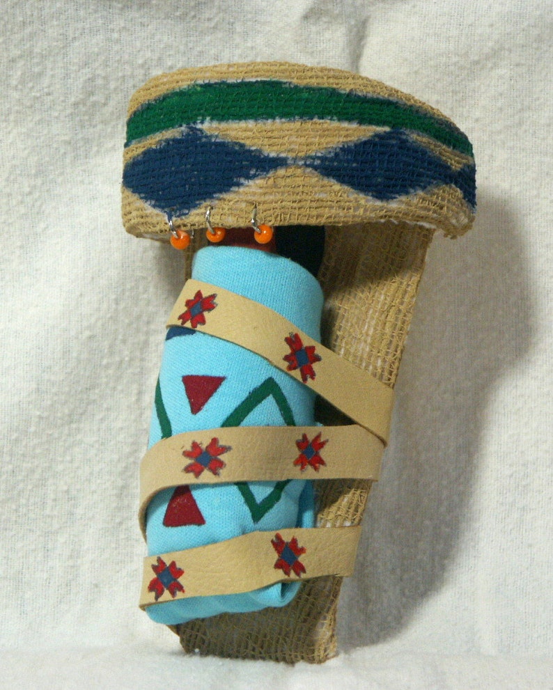 Paiute papoose Native American Indian cradle board art doll | Etsy