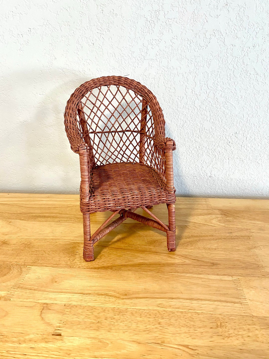 Doll Chair Wicker Vintage - Etsy