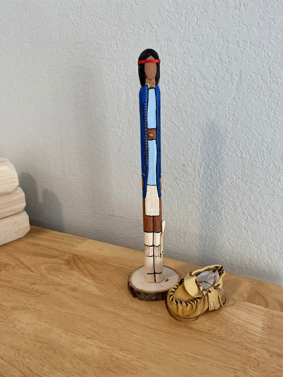 Apache Blue Coat Scout, Historical Native American Faceless Art Doll ...