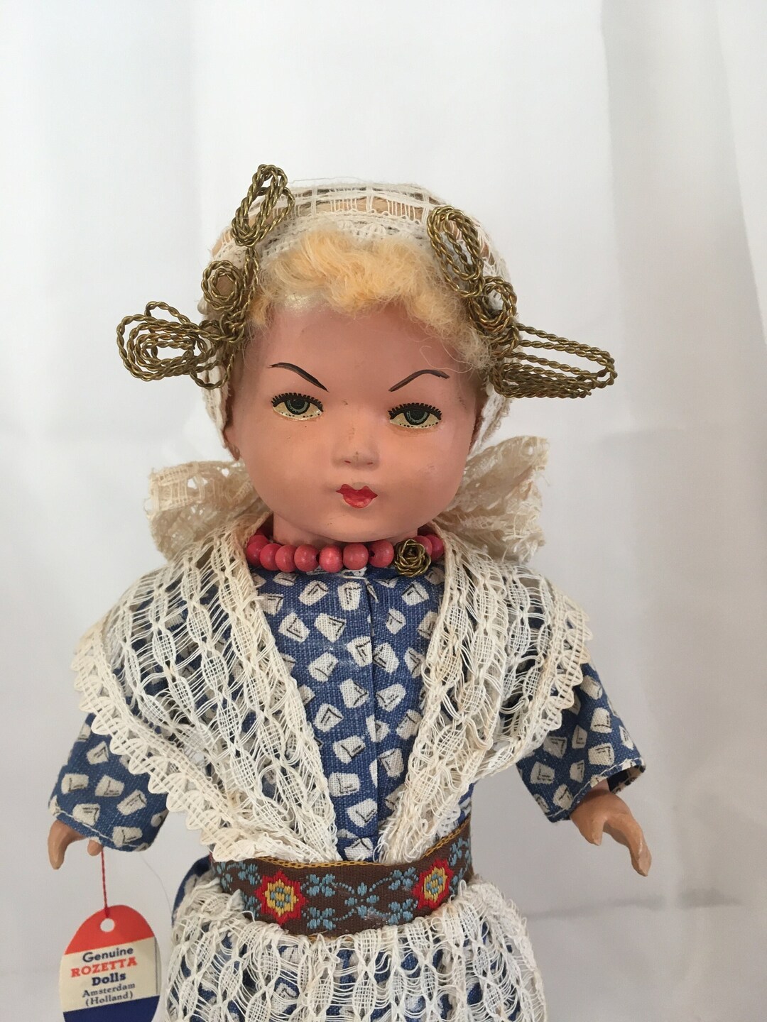 Souvenir Doll Holland Rozetta Cloth Body Wooden Shoes - Etsy