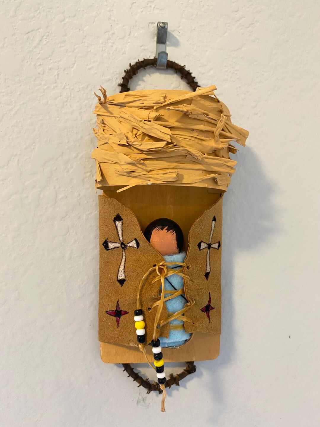 Apache Cradle Board, Miniature Native America Culture OOAK Faceless ...