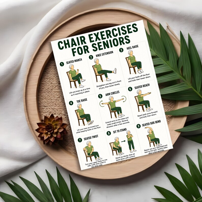 Chair Exercises for Seniors, Senior Chair Exercise Guide, Seated ...