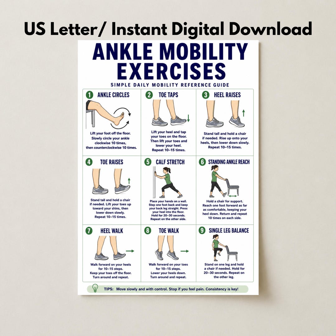 Ankle Mobility Exercises, Ankle Strengthening Guide, Ankle Mobility ...