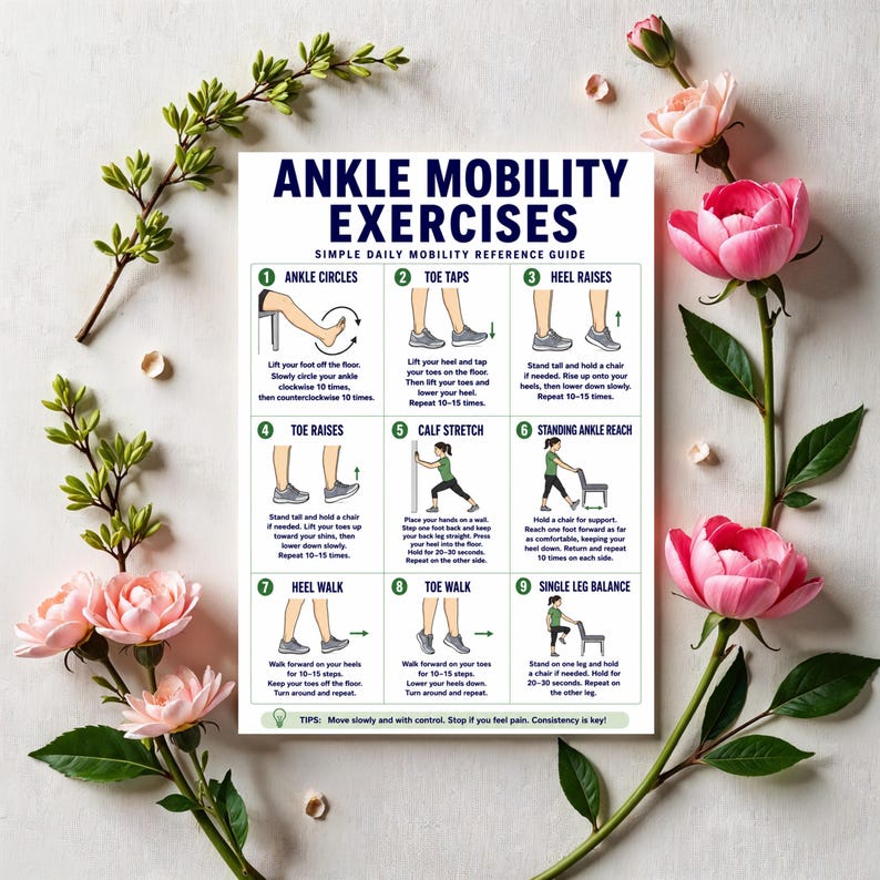 Ankle Mobility Exercises, Ankle Strengthening Guide, Ankle Mobility ...