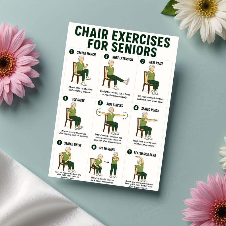 Chair Exercises for Seniors, Senior Chair Exercise Guide, Seated ...