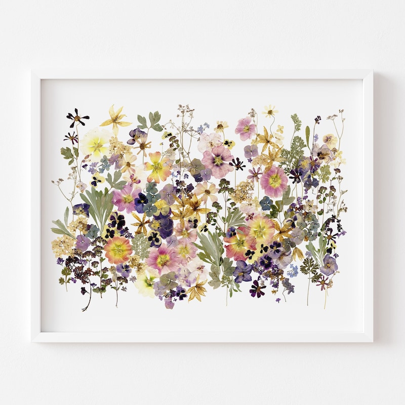 Pressed Flower Print - Etsy