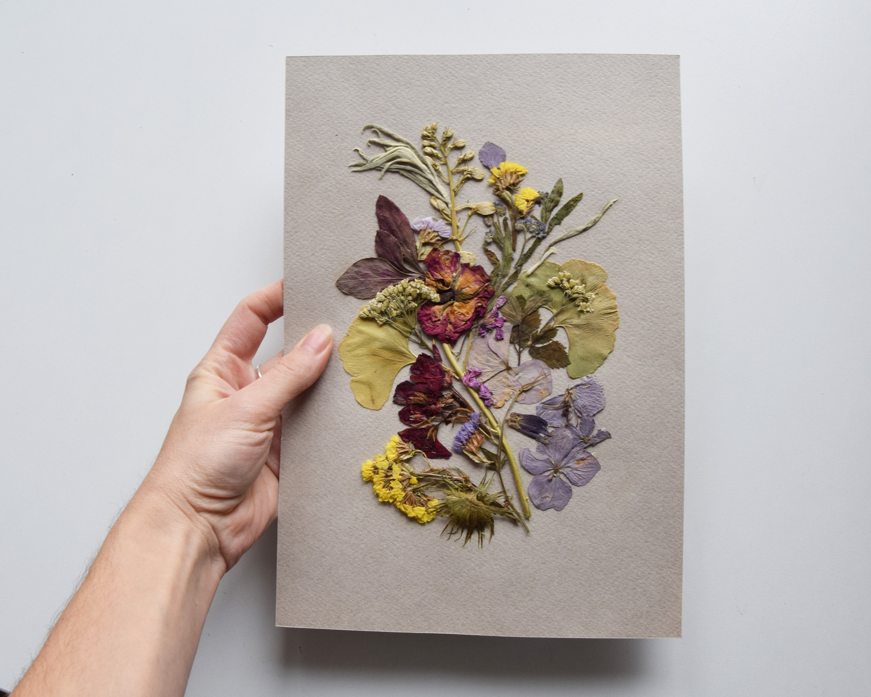 Pressed Flowers Artwork Dried Flower Art Flower Wall Art Decor Floral ...