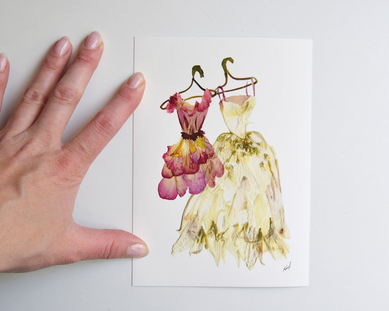 Wedding Dresses Print Wall Decor Art Girl Botanical Print Flowers Print ...