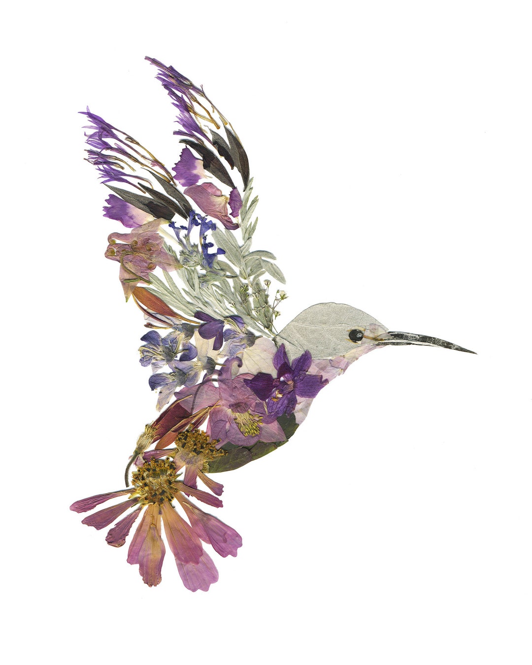 Custom Order for Estelle. Flower Bird Floral Artwork - Etsy