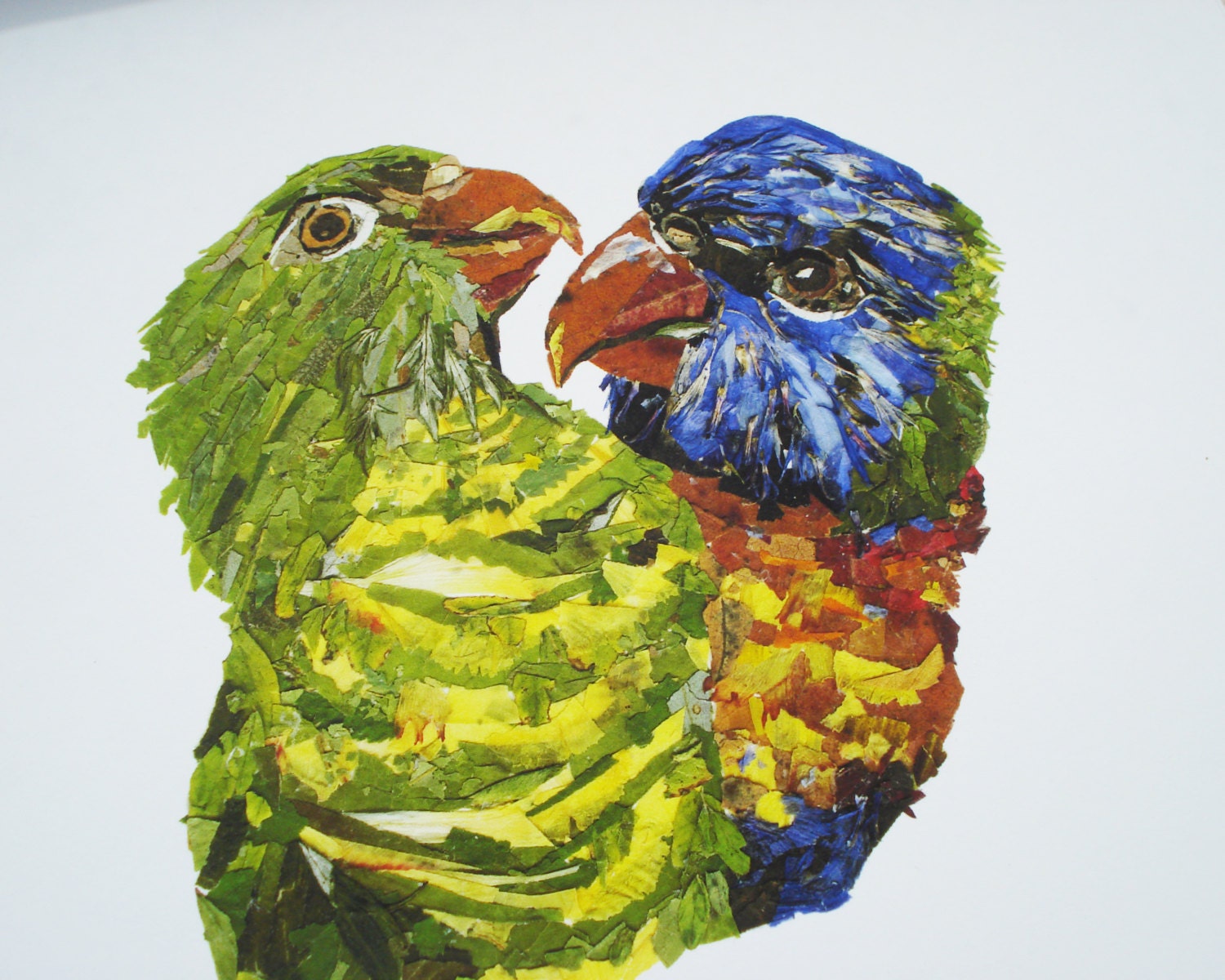 Animal Print Parrot Painting Print Pressed Flowers Bird Prints Flower ...