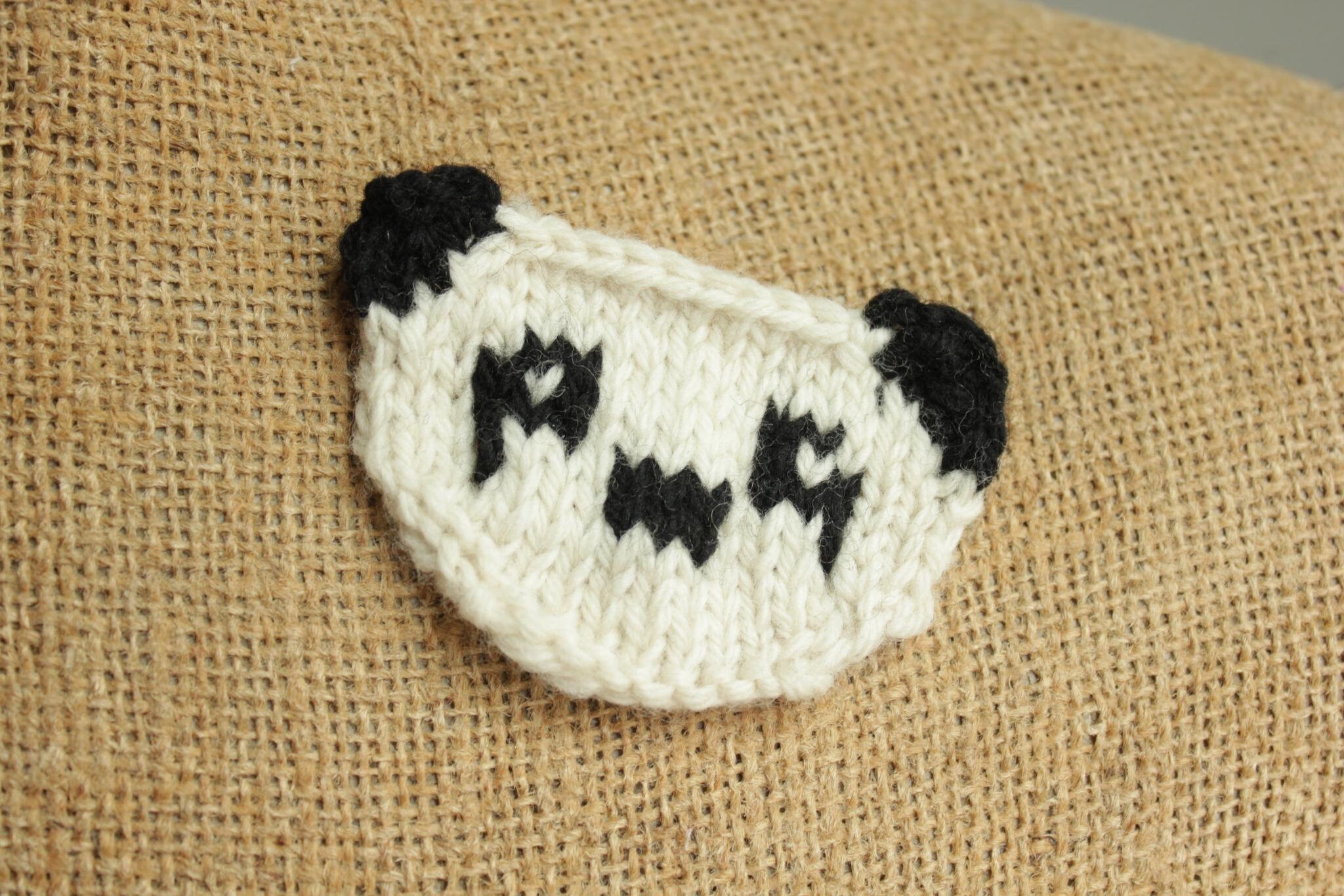 Max Panda Pin Knitting Pattern | Etsy
