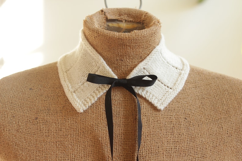 Knit Collar Pattern Quick Knit Detachable Knit Collar | Etsy