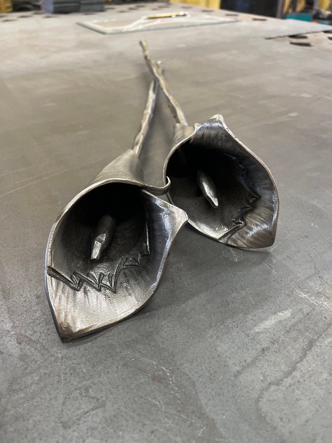 Steel Calla Lily Set of Three - Etsy