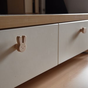 Drawer Knob Bunny for Kids Dresser, Nursery Pull Rabbit Handles - Etsy