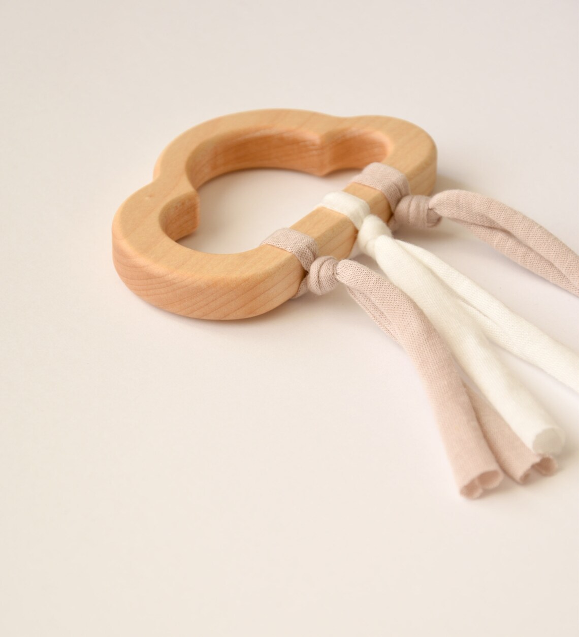 Organic Baby Teething Toy Natural Wooden Teether Cloud | Etsy