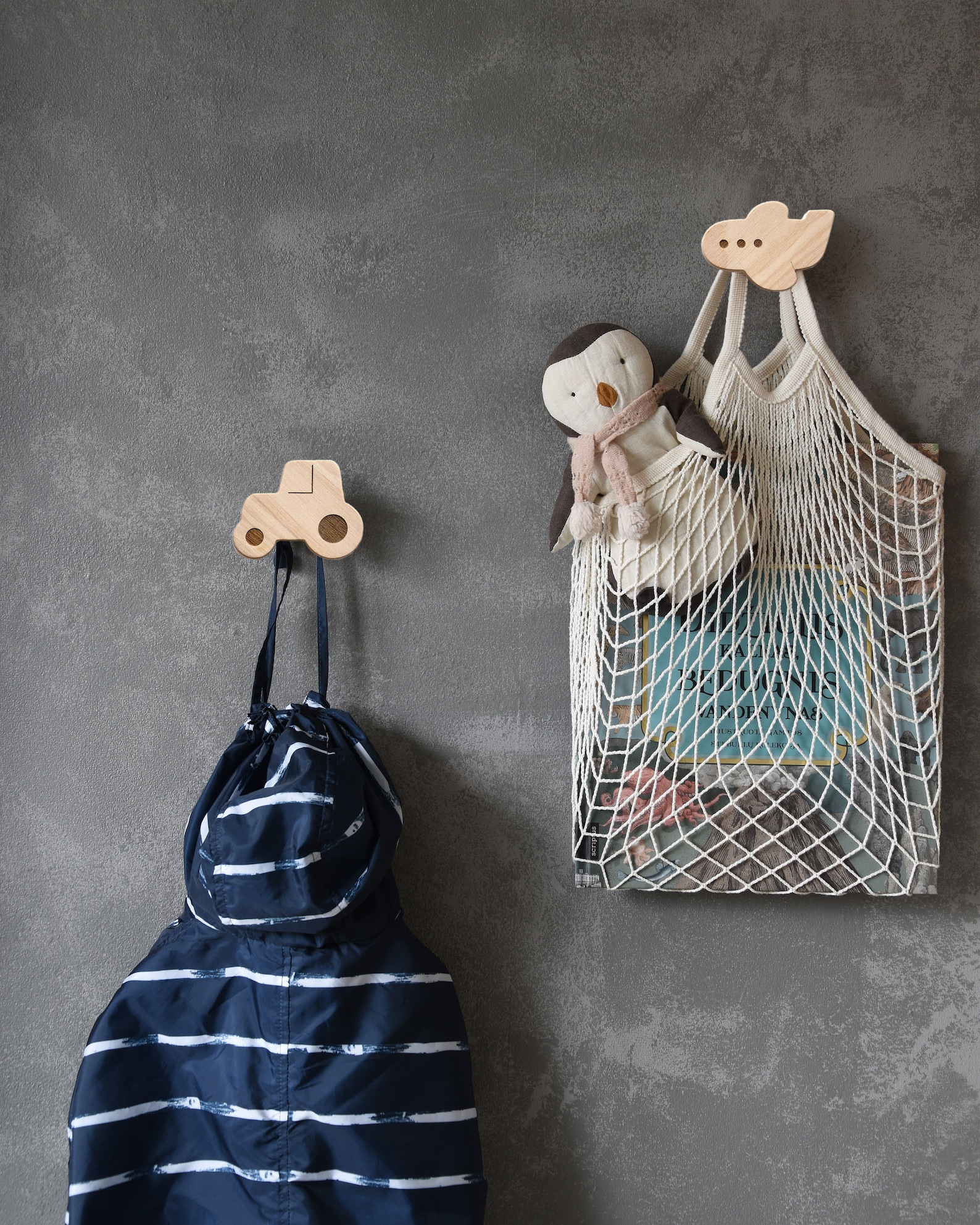 Vehicle Wall Hooks - Boy Nursery Wall Organizer - Kids Transport Wall ...