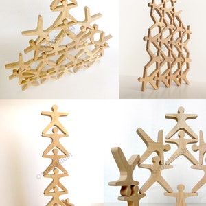 Wooden Stacking Balance Board Game ACROBATS® by Mielasiela - Wooden ...