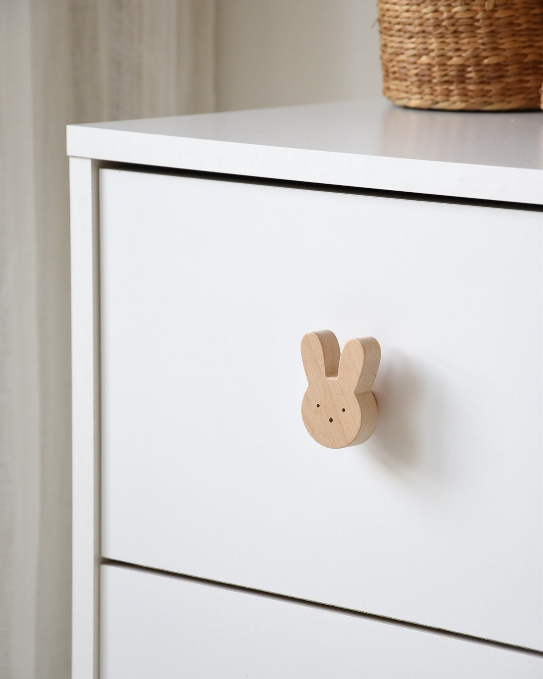 Drawer Knob Bunny for Kids Dresser, Nursery Pull Rabbit Handles - Etsy